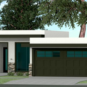 Contemporary Style Home Plans - 3 Bed 2 Bath 1,670 Sqft. - Modern Home ...