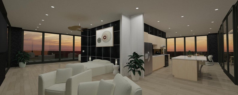 Custom Glass House - 2,007 Sqft. Open Concept, Studio Apartment - Etsy