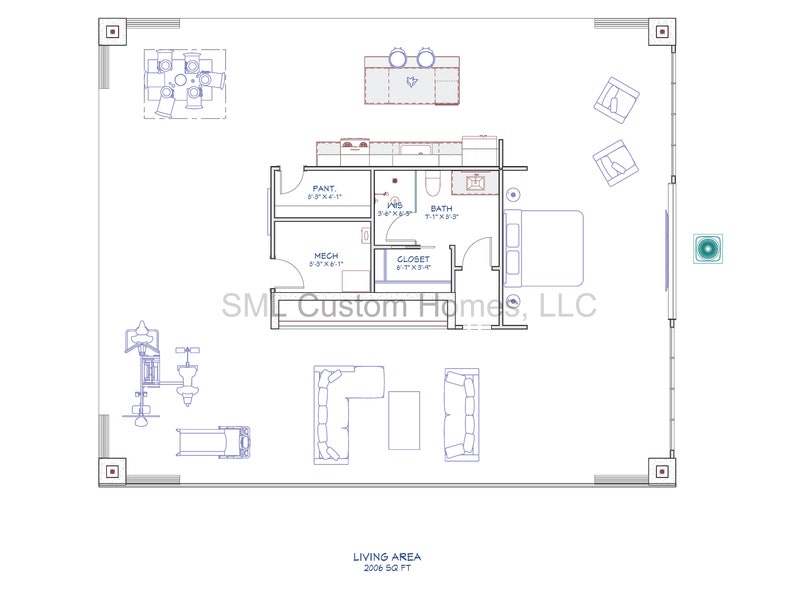 Custom Glass House - 2,007 Sqft. Open Concept, Studio Apartment - Etsy