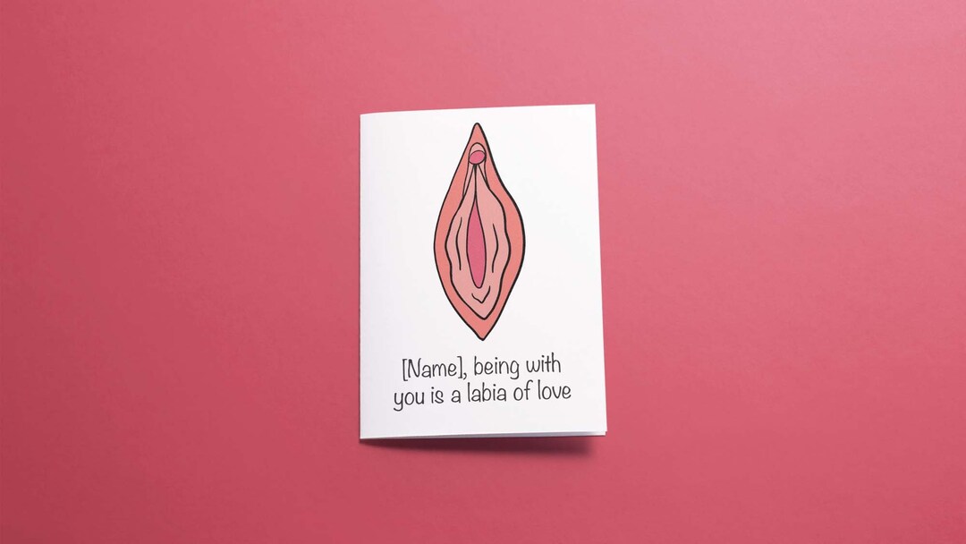 Labia of Love - Rude Anniversary and Birthday Card - Howrudedesign - Etsy