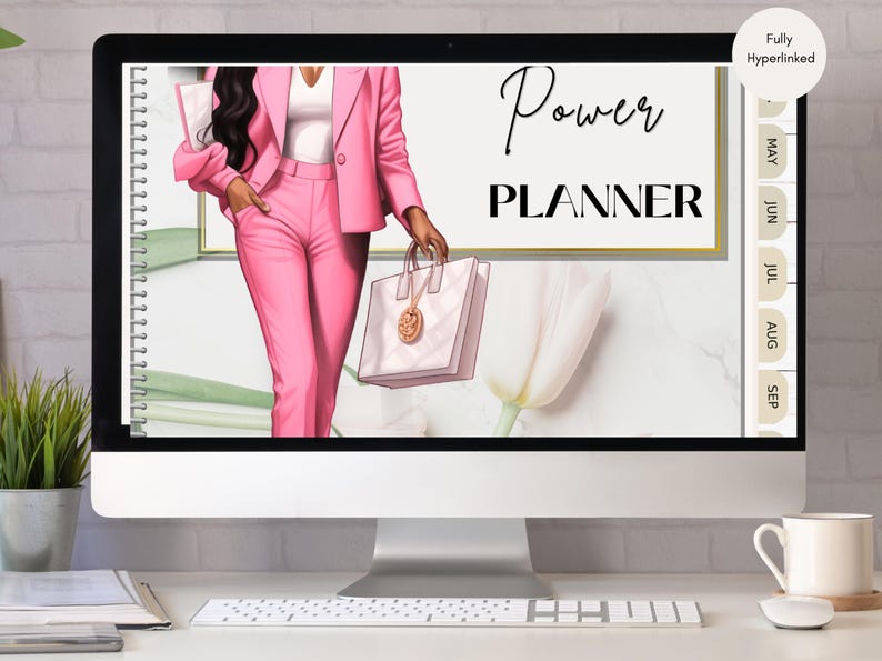 Women's Digital Planner 2025 | 2025 Hyperlinked & Printable PDF Planner ...