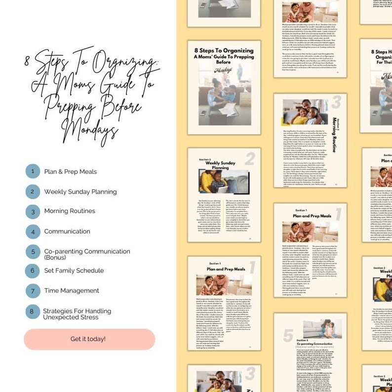 8 Steps to Organizing: A Moms' Guide to Prepping Before Mondays | E ...