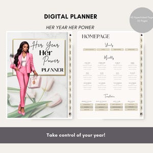 Women's Digital Planner 2025 | 2025 Hyperlinked & Printable PDF Planner ...