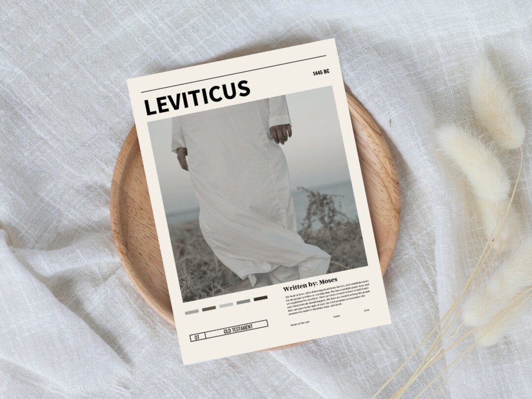 Leviticus Bible Print Books of the Bible Scripture Art Digital Download ...