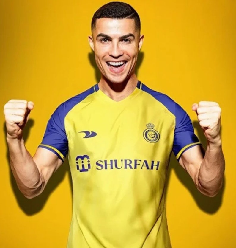 Ronaldo 7 Home Jersey Al Nassr 2022 2023 Cristiano Ronaldo Etsy New