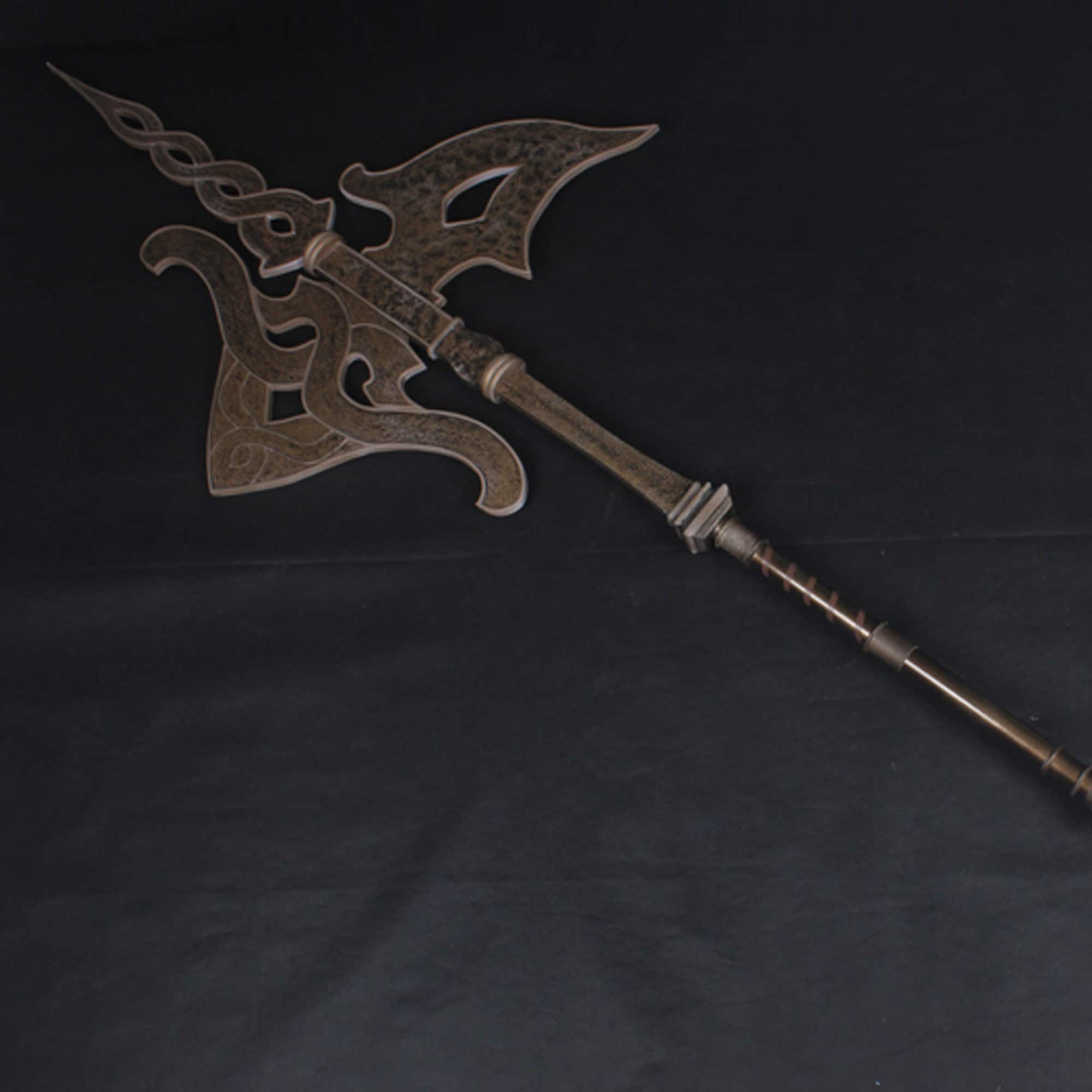 Golden Halberd Replica Elden Ring Cosplay Accessory. Golden Weapon ...