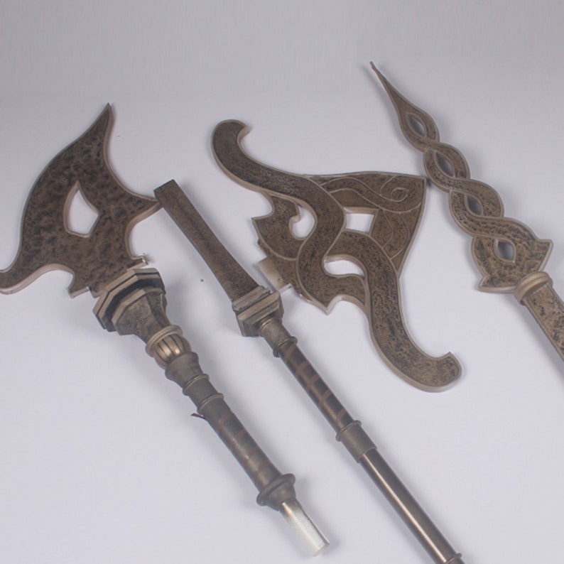Golden Halberd Replica Elden Ring Cosplay Accessory. Golden Weapon ...
