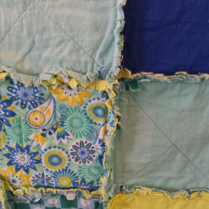 Floral Rag Quilt - Etsy