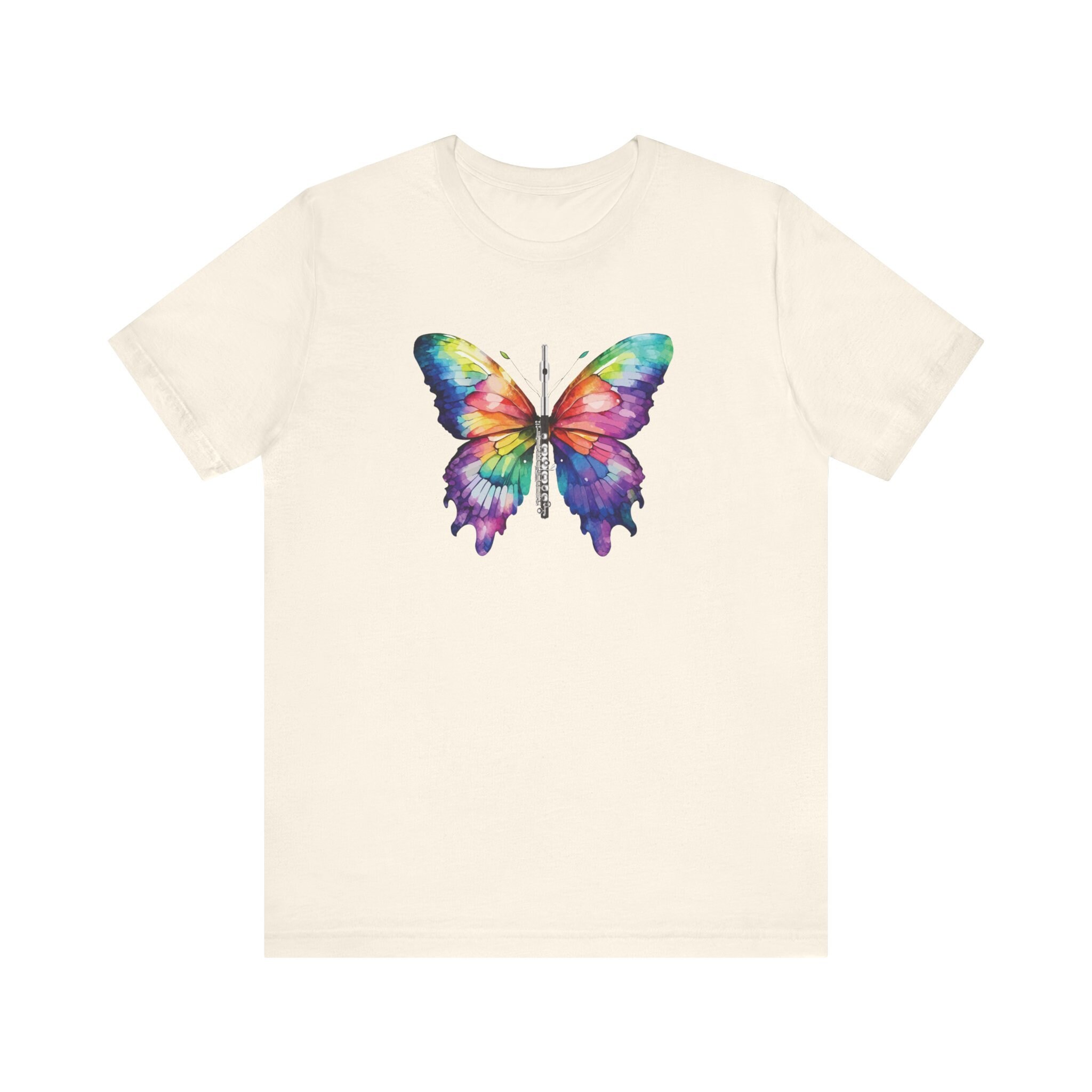 Butterfly With Flute Tshirt, Pretty Butterflies, Cute Flute Tshirt ...
