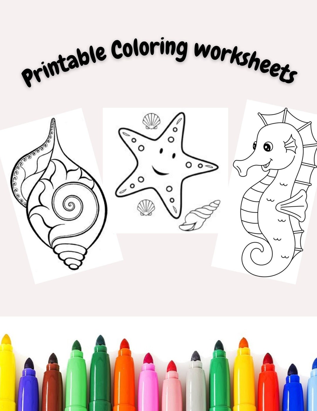 Under the Sea Animals Coloring Pages - Smart Worksheets and Activities ...