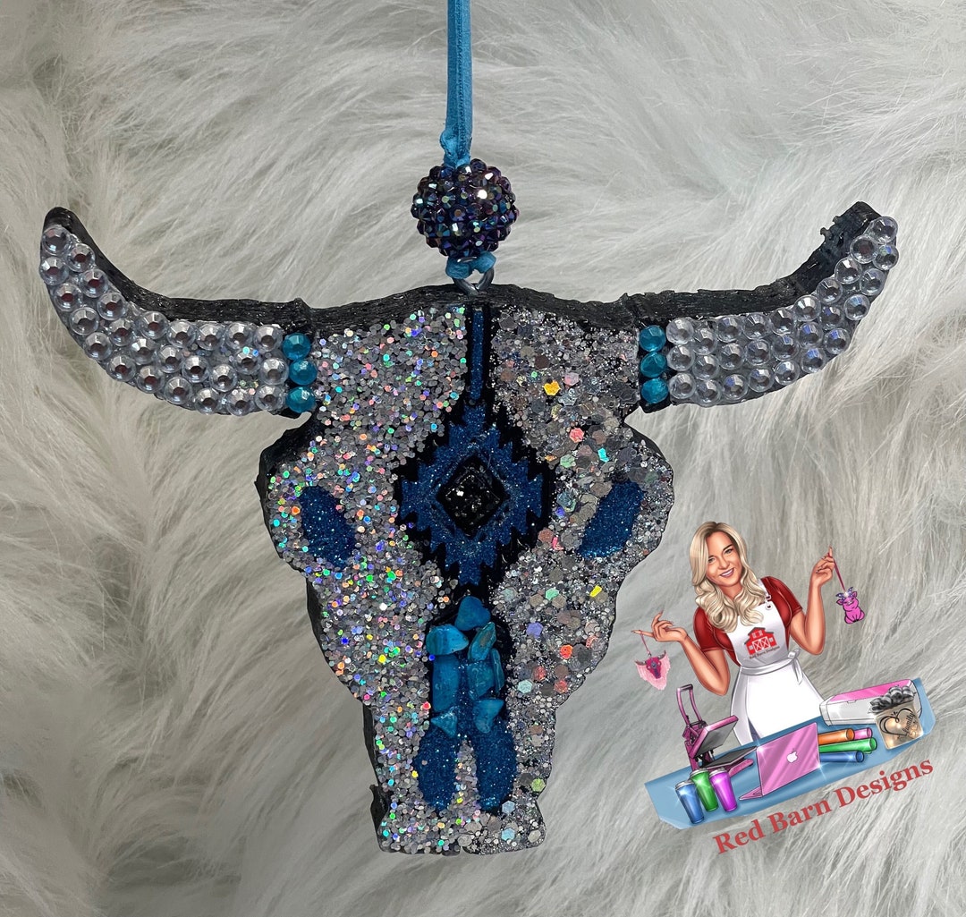 Rhinestone Bull Freshie - Etsy