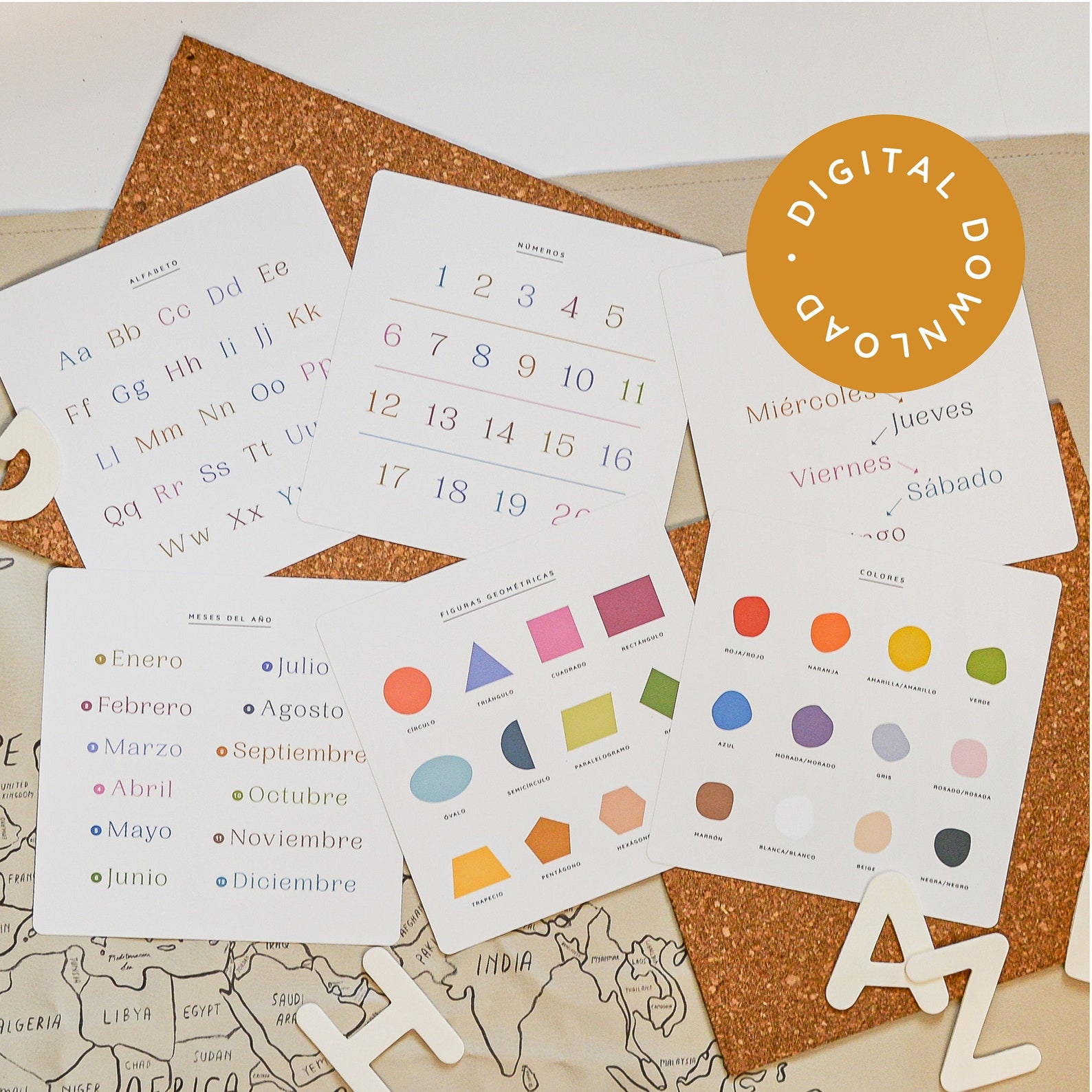 PRINTABLE Educational Posters | SPANISH - Etsy