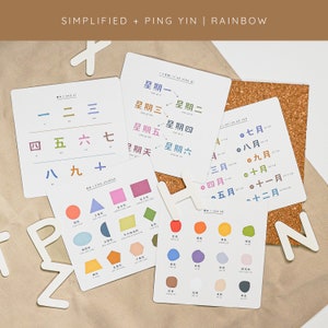 PRINTABLE Educational Posters | CHINESE - Etsy