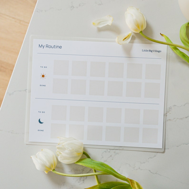 PRINTABLE Routine Chart With 35 Illustrations - Etsy