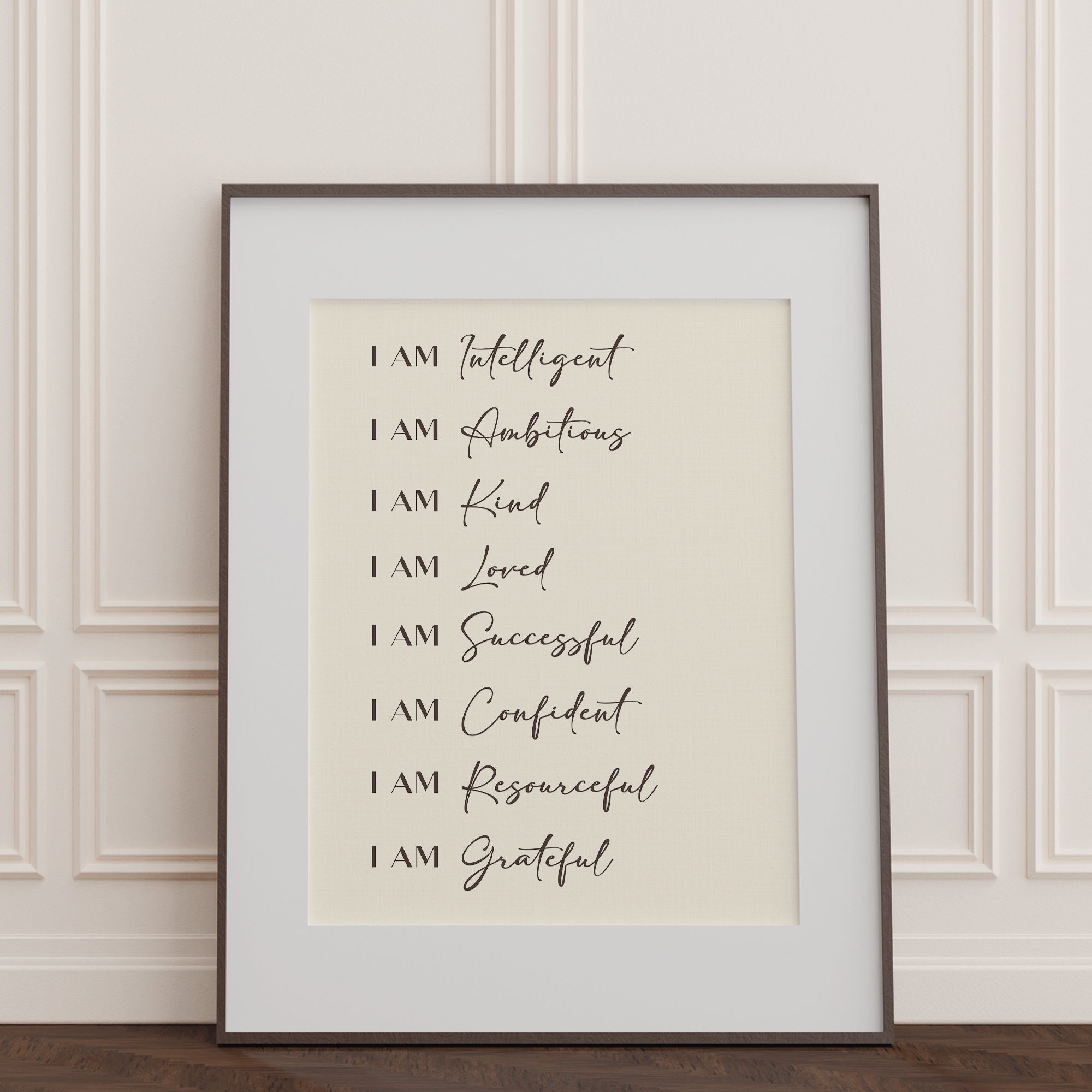 Custom Daily Affirmations Poster, Positive Affirmations Print, Custom ...