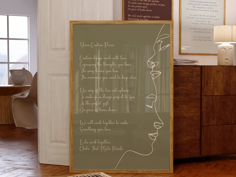 Custom Poem Wall Art Custom Quote Ideal Print Personalised - Etsy