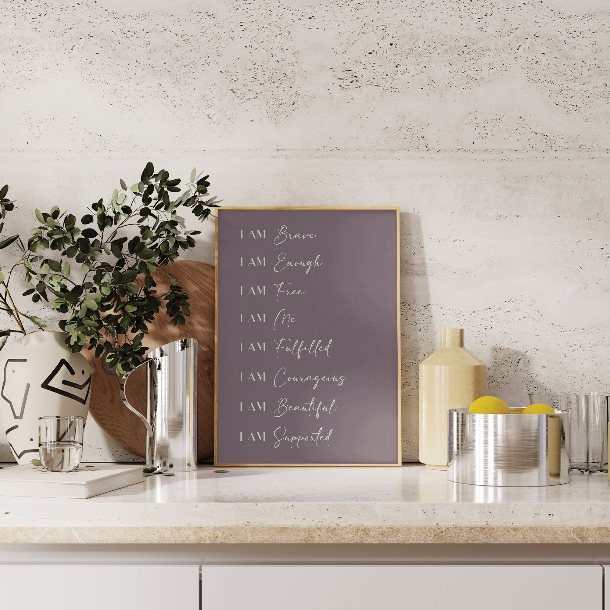 Custom Daily Affirmations Poster, Positive Affirmations Print, Custom ...