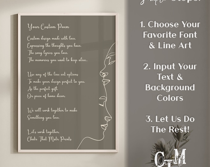 5x7 Signed Typewriter Poem by Kristina Mahr - Etsy