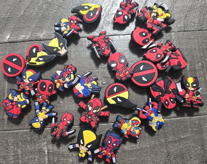 Deadpool & Wolverine Shoe Charms Pack of 3 - Etsy