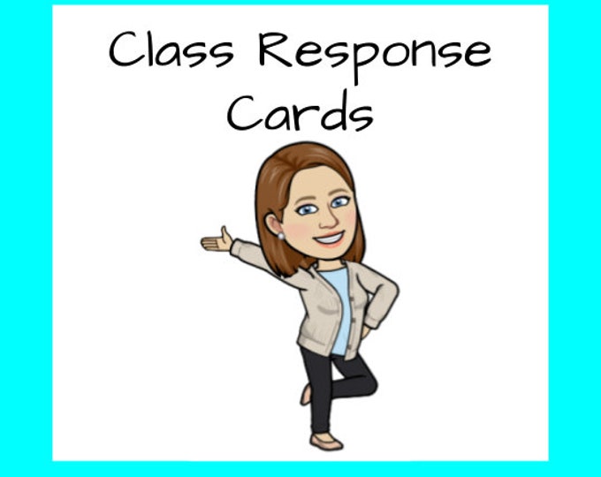 Class Response Cards - Etsy