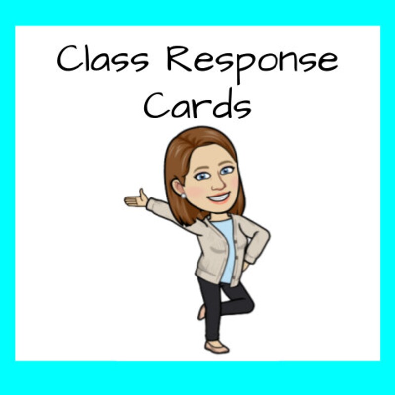 2345 Abcd Response Cards - Etsy Canada