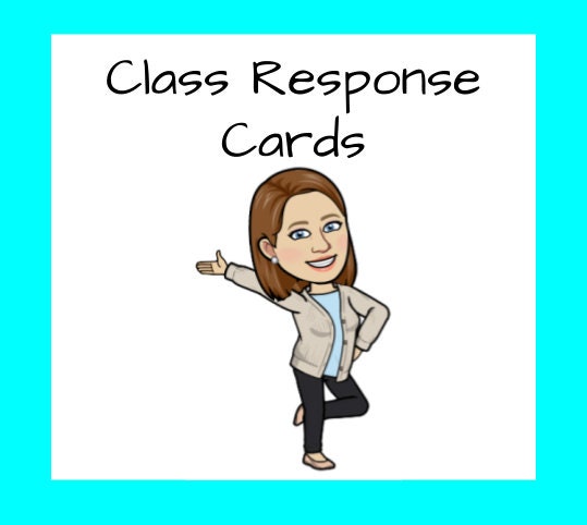 Class Response Cards - Etsy