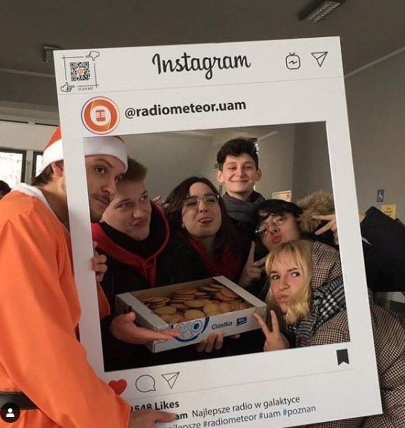 Instagram Selfie Frame Template: XL Photo Booth Prop (edit in Canva ...