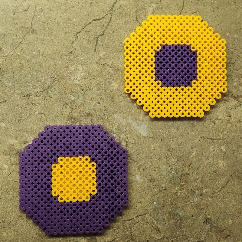 Perler Bead Coaster - Etsy