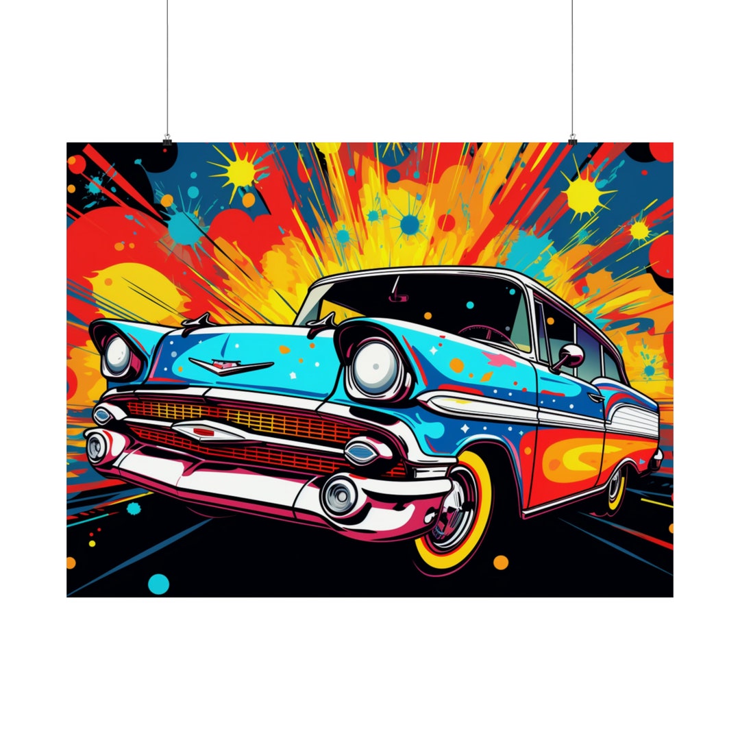 Mid-century Modern POP ART Matte Posters - Etsy