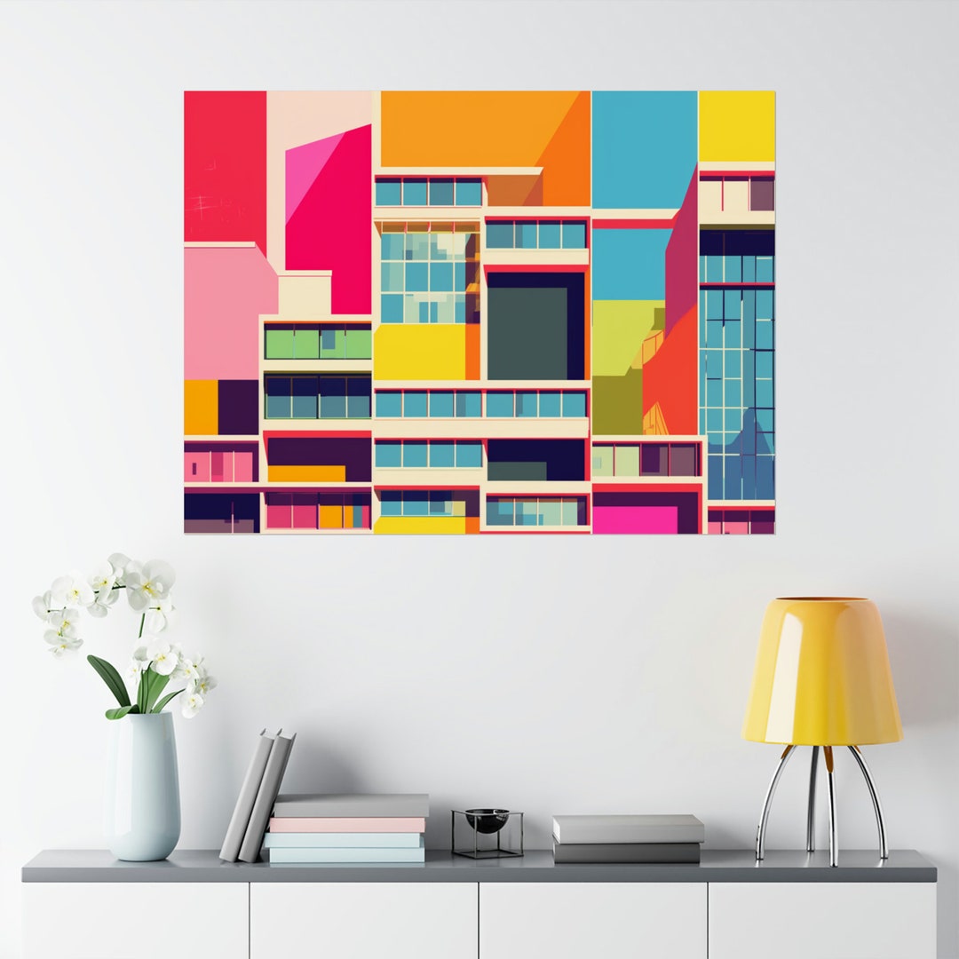 Mid-century Modern POP ART Matte Posters - Etsy