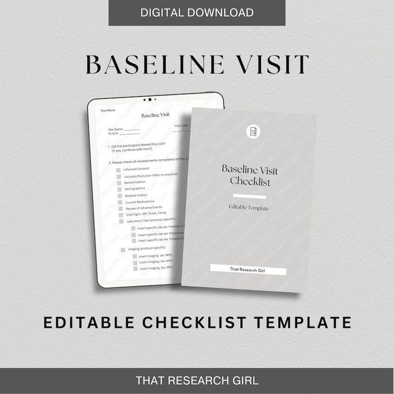 Clinical Editable Checklist Template | Printable Inclusion Exclusion ...
