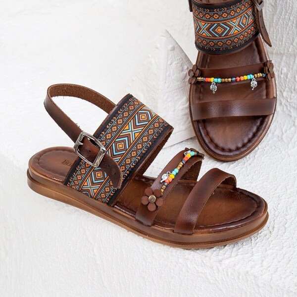 Buy Beaded Sandals - Etsy