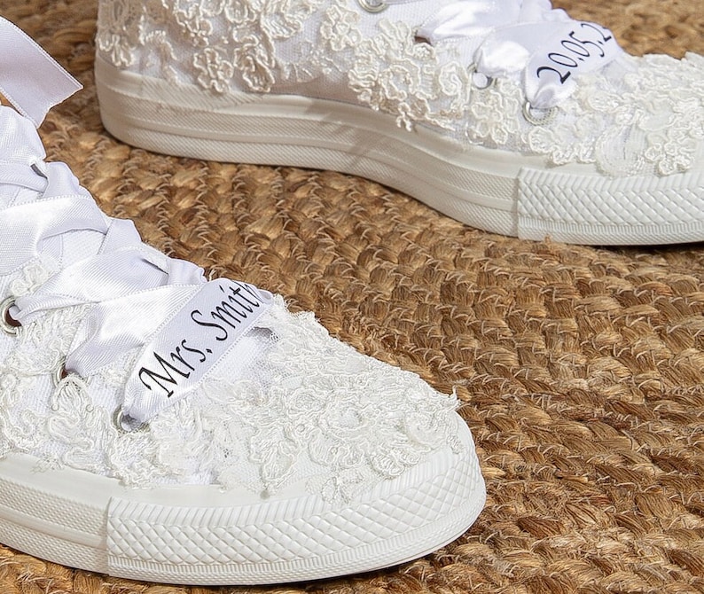 Wedding Converse, Bridal Converse, Wedding Sneakers, Bridal Low ...