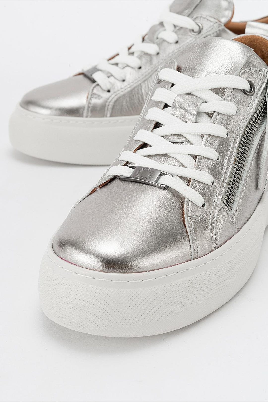 Silver Platform Sneakers, Minimalist Platform Shoes, Comfortable ...