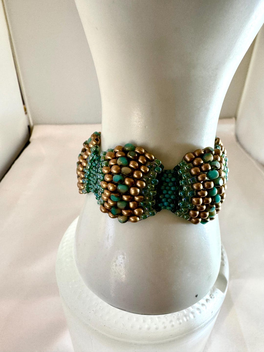Hand Woven Seed Bead Bracelet - Etsy