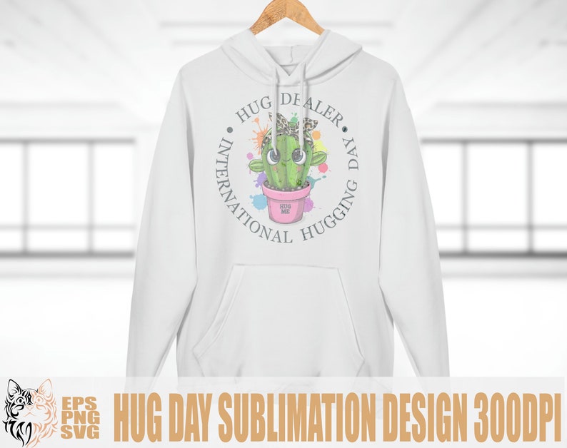 Hug Dealer Cute Cactus Svg/eps/png International Hugging Day - Etsy