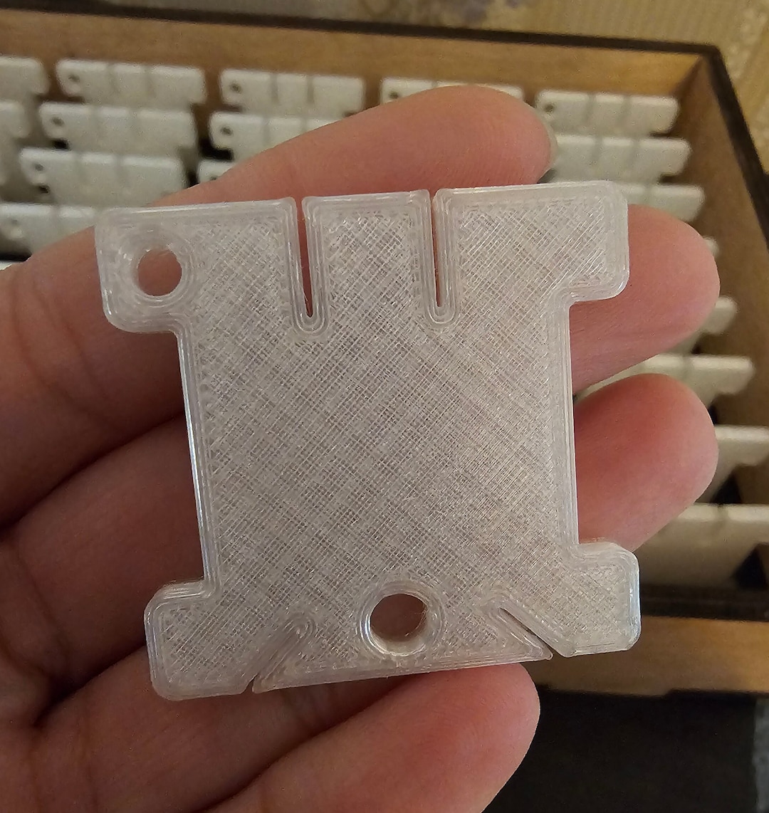 Set of 25 2mm Natural White Floss Bobbins for DMC Embroidery Thread ...