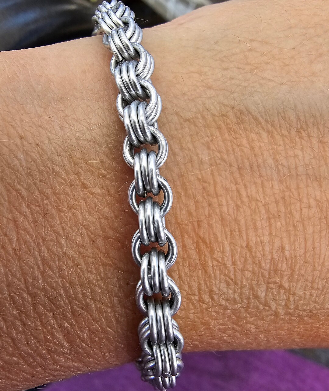 Custom Chainmail Bracelet or Anklet for Best Friend, Friendship, 24/7 ...