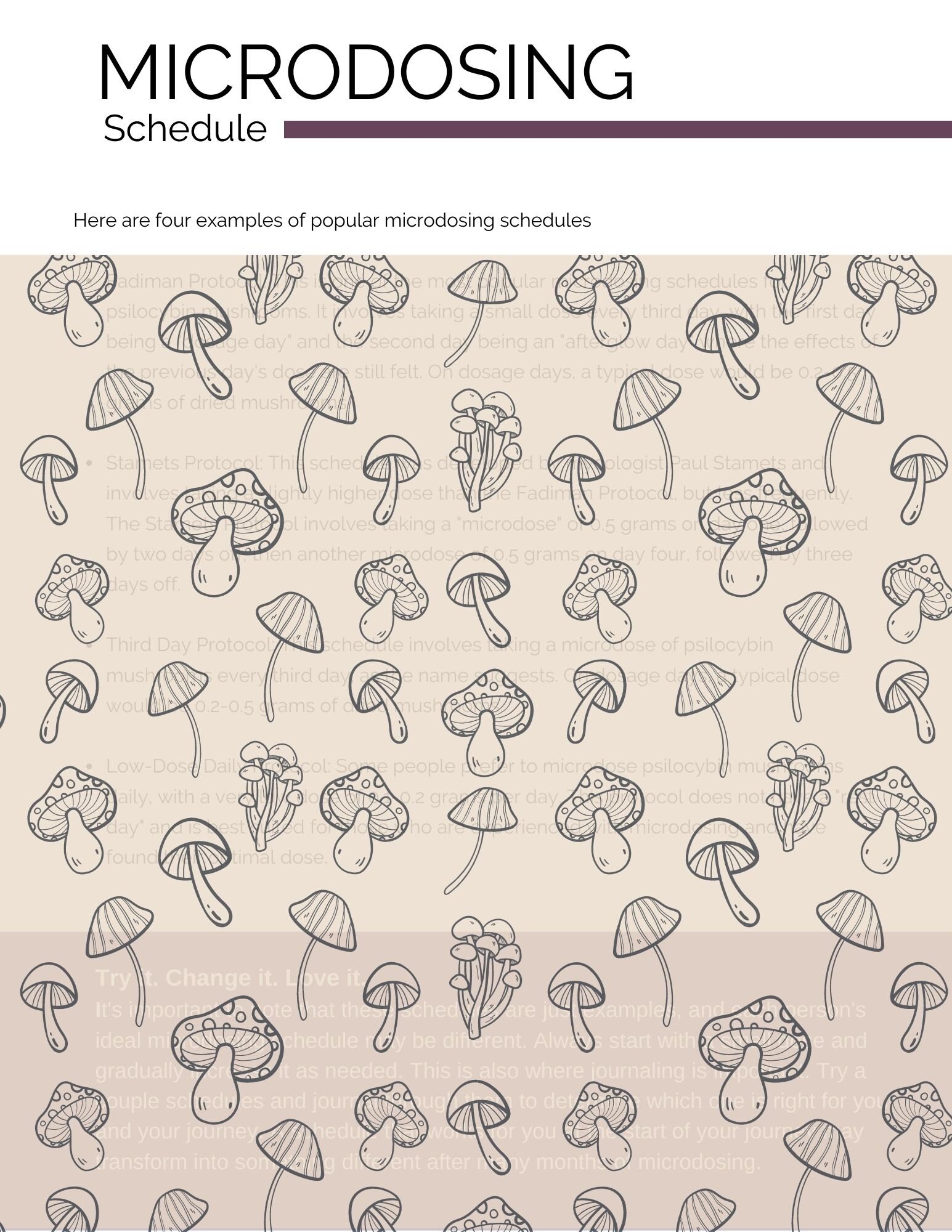 Microdosing Guide for Beginners - Etsy