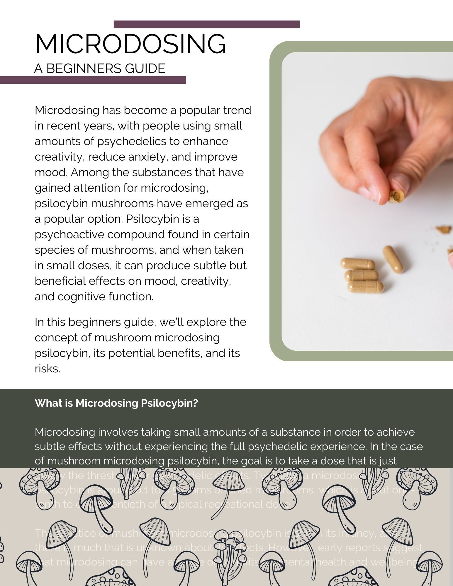 Microdosing Guide for Beginners - Etsy