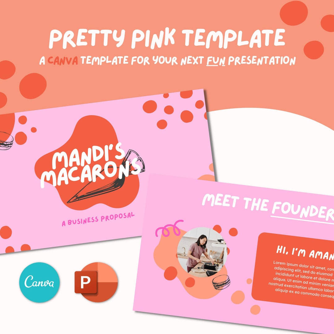 Power of Pink Canva Presentation Template, Canva Template, Powerpoint ...