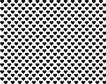 Heart Pattern SVG Simple Hearts Pattern - Outlined Hearts Background ...