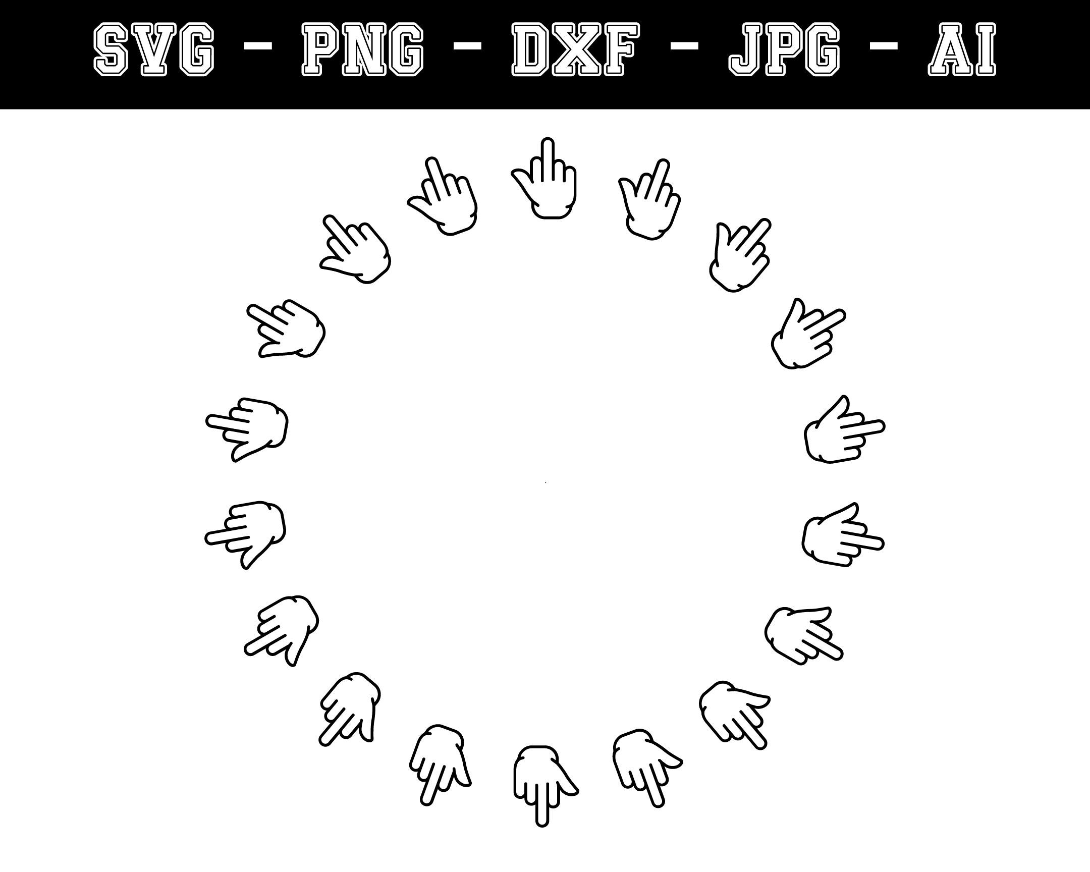 Middle Finger SVG - Etsy