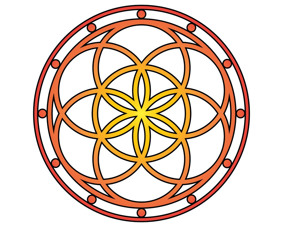 Seed of Life SVG: Crystal Grid Laser Cut Template (digital Files) - Etsy