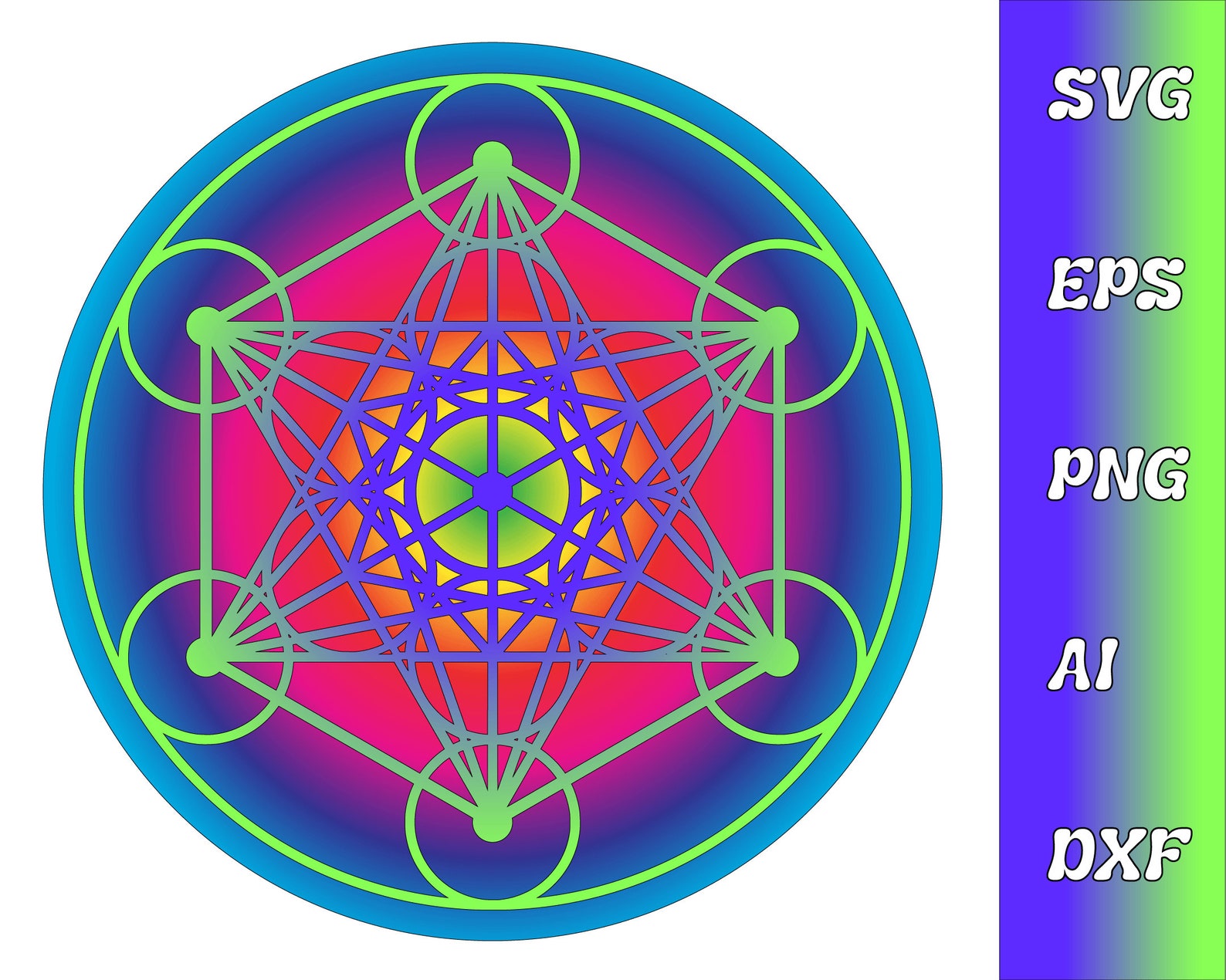 Metatrons Cube SVG, Metatron’s Cube PNG, Metatrons Cube Clip Art ...