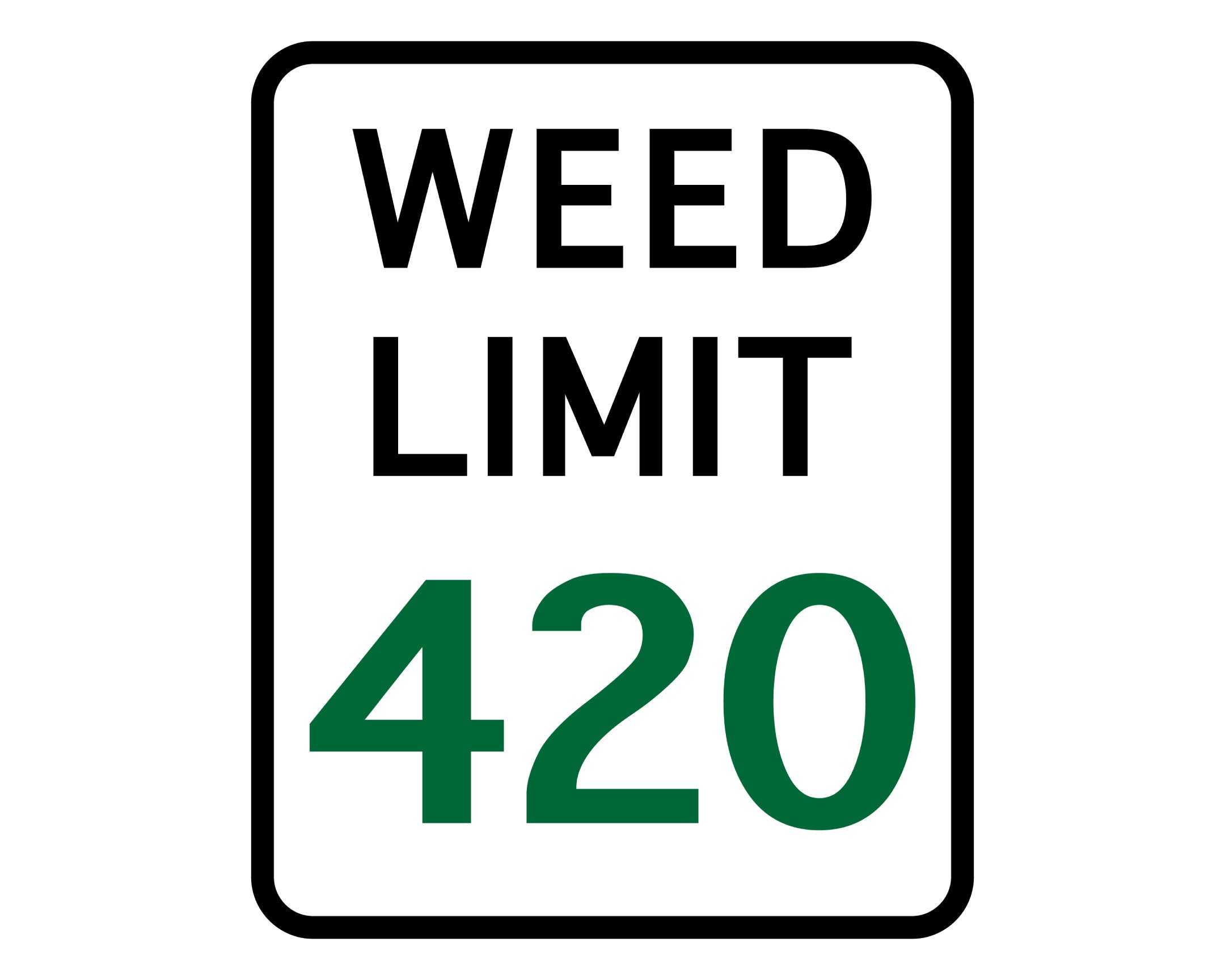 Stoner SVG - Weed Limit Sign - Etsy