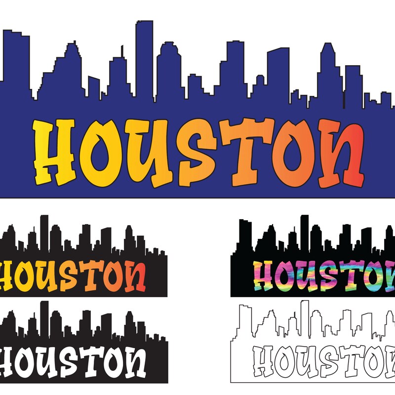 Houston Skyline - Etsy