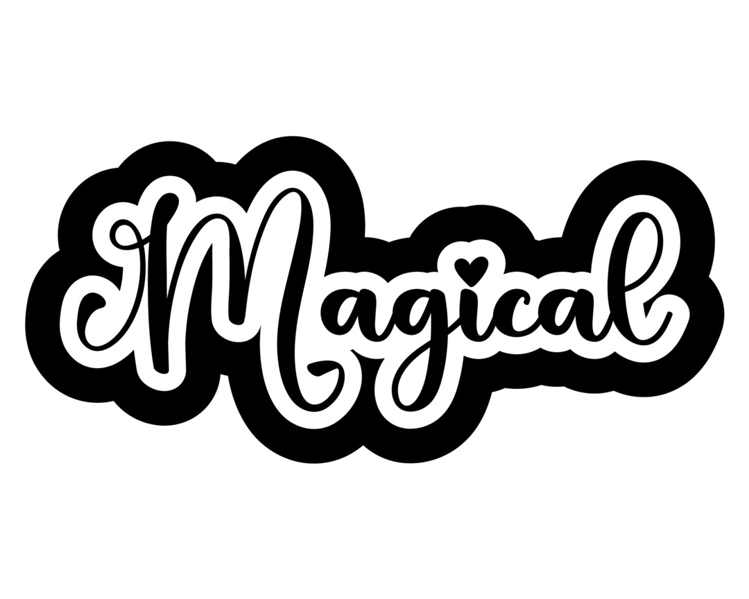 Magical SVG Cut File: Vinyl Decal, Silhouette Clip Art (digital ...