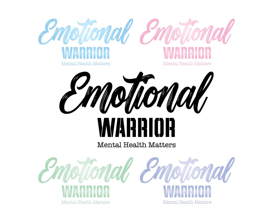Emotional Warrior Art: Mental Health Design (SVG PNG PDF) - Etsy