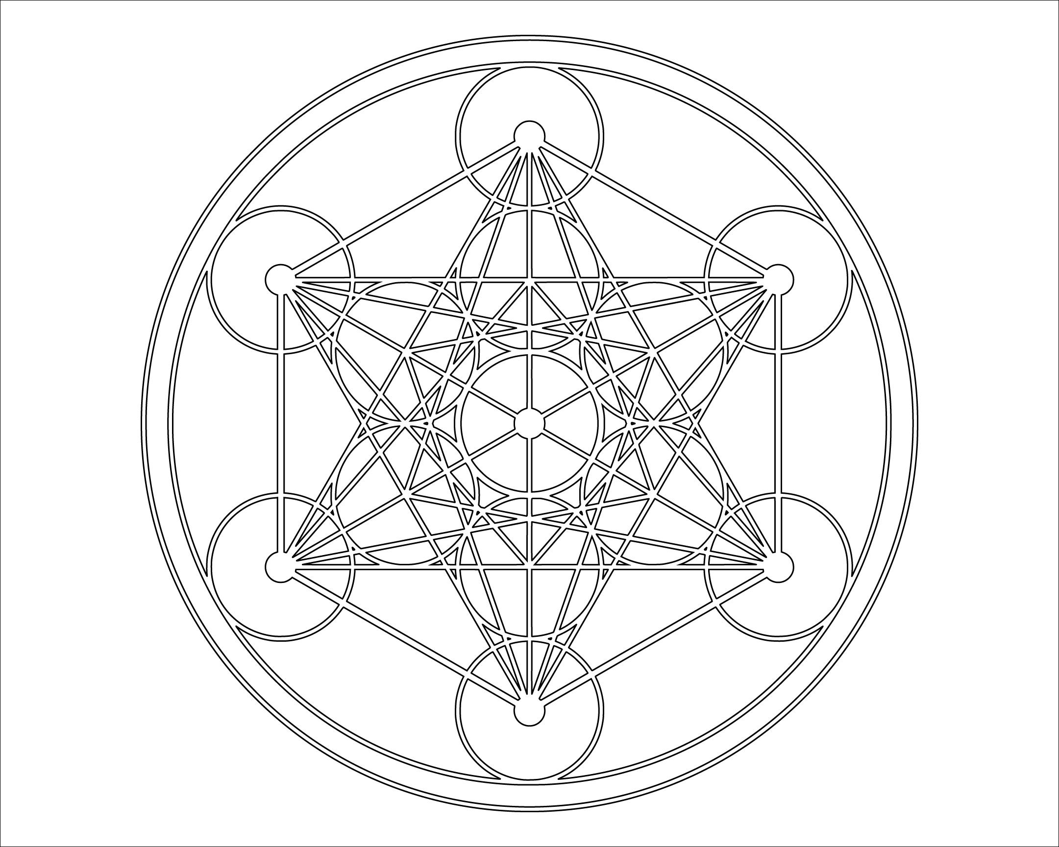 Metatrons Cube SVG, Metatron’s Cube PNG, Metatrons Cube Wall Clip Art ...